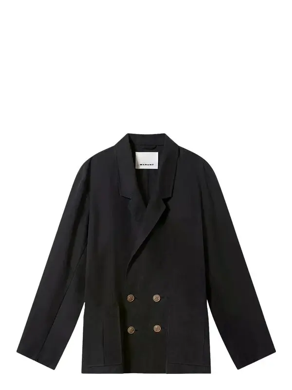 MARANT Yhann Buttoned Blazer - Black