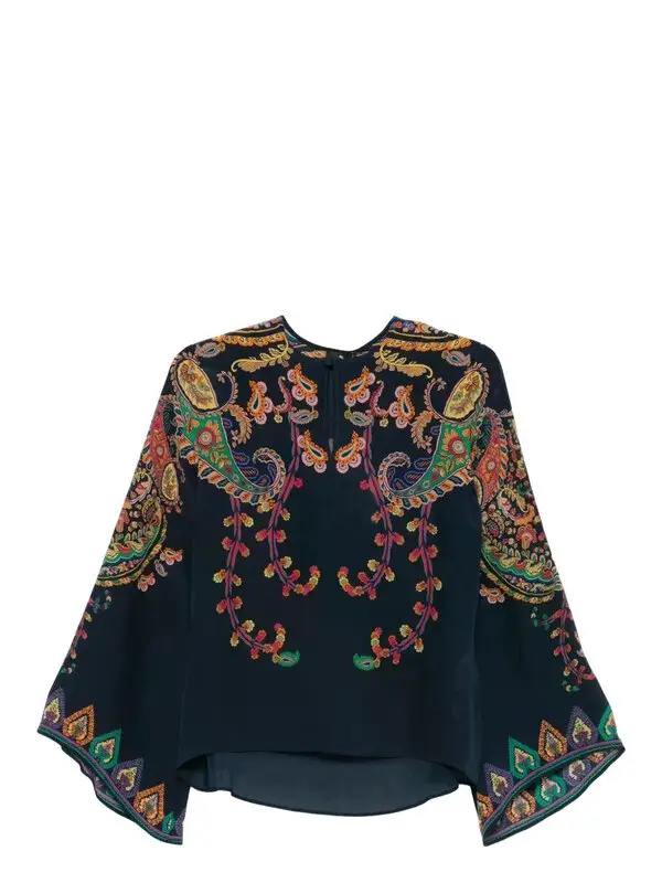 Etro Paisley Pattern Blouse - Blue