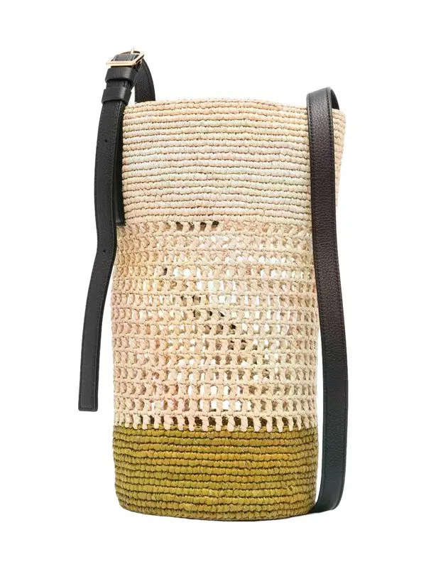 Khaite Billie Woven Bucket Bag - Neutrals