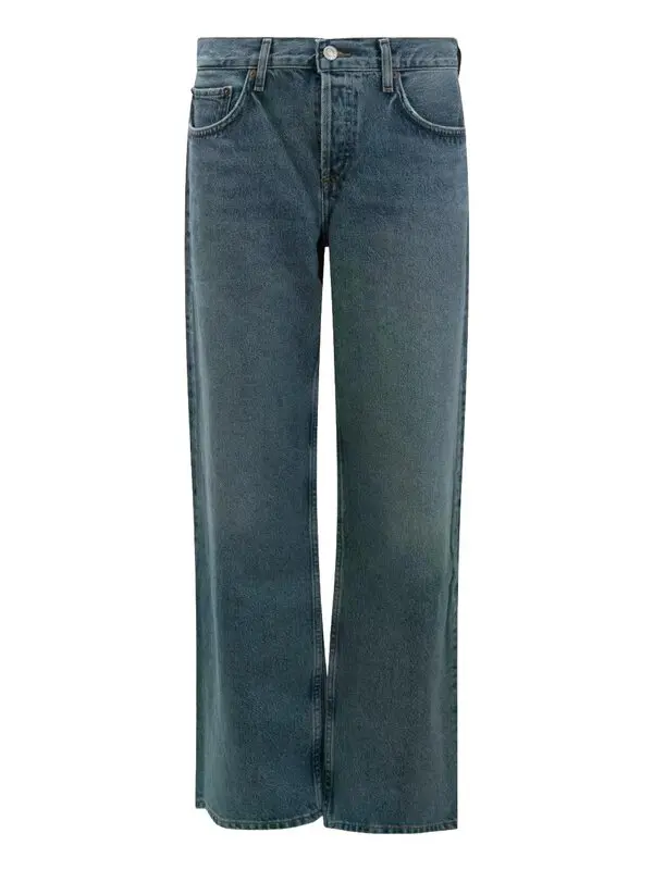 AGOLDE Five-pocket Straight Leg Jeans - Blue