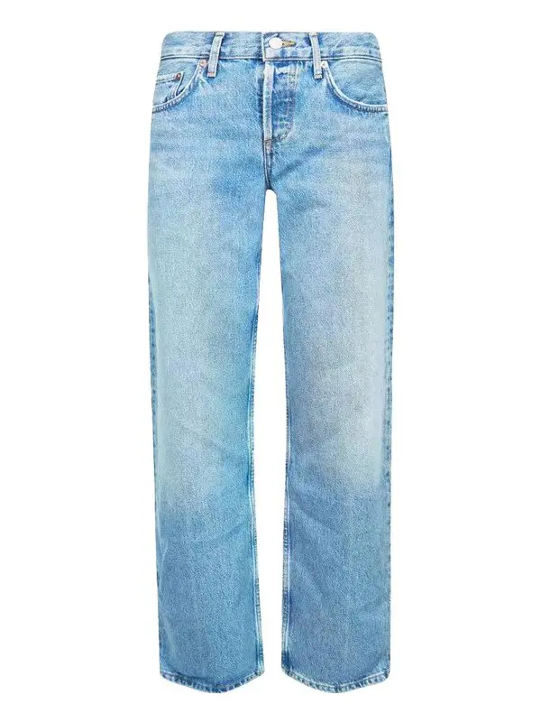 AGOLDE Five-pocket Straight Leg Jeans - Blue