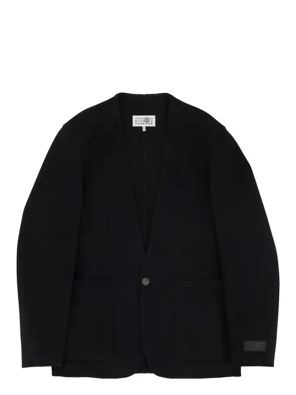 MAISON MARGIELA Single-breasted Wool Jacket - Black