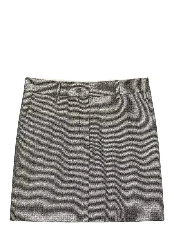 Marc O'polo Stripe-pattern Tailored Skirt - Grey