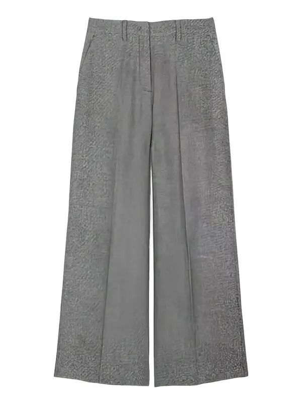 Marc O'polo Pleated Wide-leg Trousers - Grey
