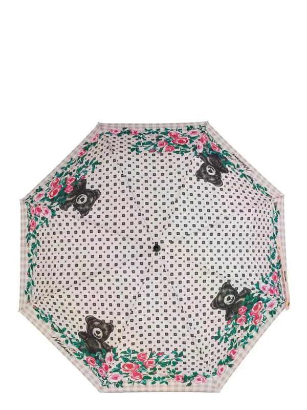 Moschino Floral Bear-print Umbrella - Neutrals