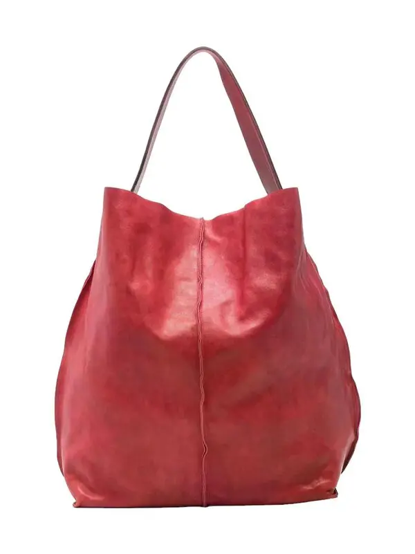 SOMMET Sahara Leather Shoulder Bag - Red