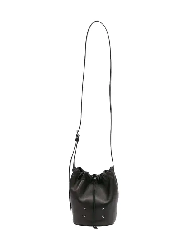 MAISON MARGIELA Drawstring Pouch Bucket Bag - Brown