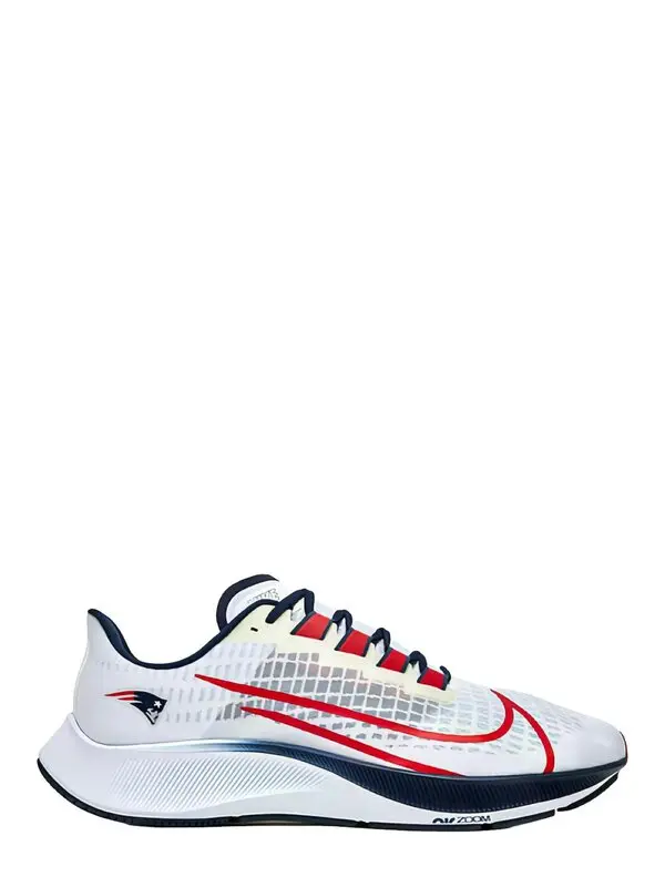 Nike Air Zoom Pegasus 37 Nfl Ne Patriots Running Sneakers - White