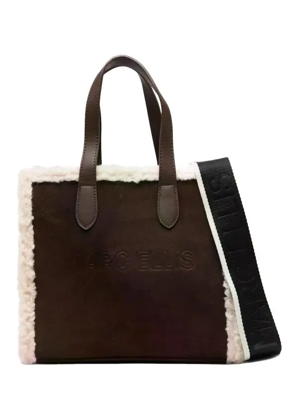 MARC ELLIS Suede Tote Bag - Brown