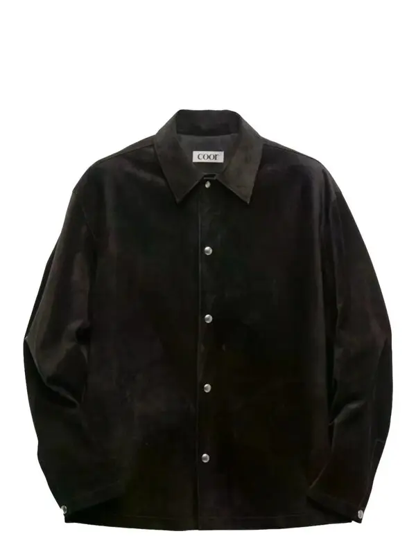 COOR Snap-button Shirt Jacket - Black
