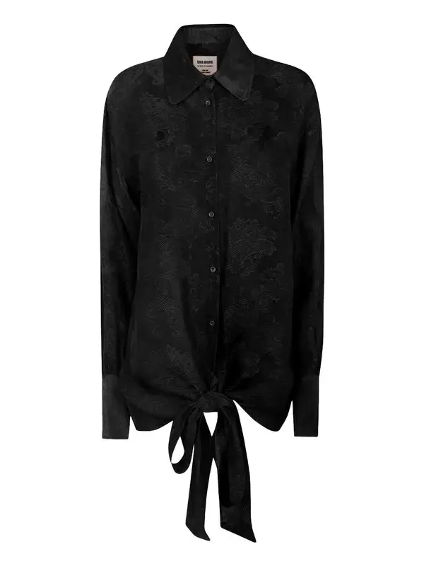 UMA WANG Patterned Shirt - Black