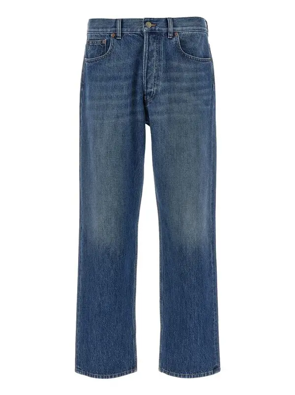 Valentino Garavani Five-pocket Straight-leg Jeans - Blue