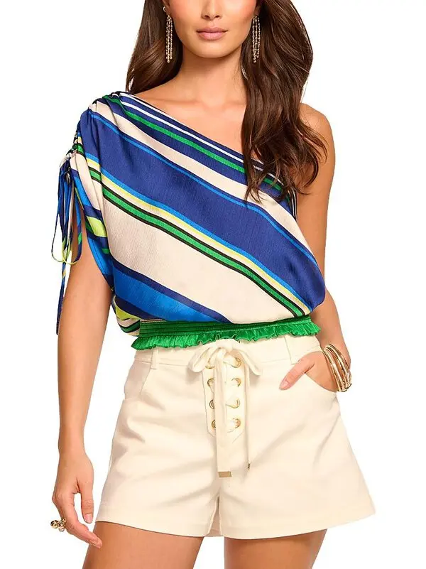Ramy Brook Delara Top - Ultramarine Stripe