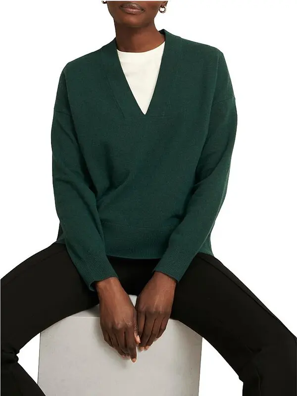 HOBBS LONDON Lettie V-neck Sweater - Ponderosa