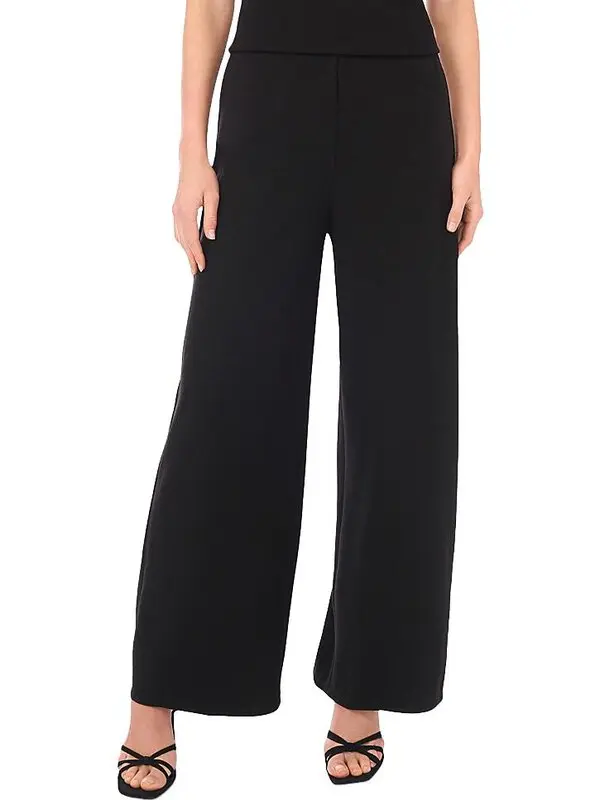 Vince Camuto Pull-on Wide-leg Trousers - Rich Black