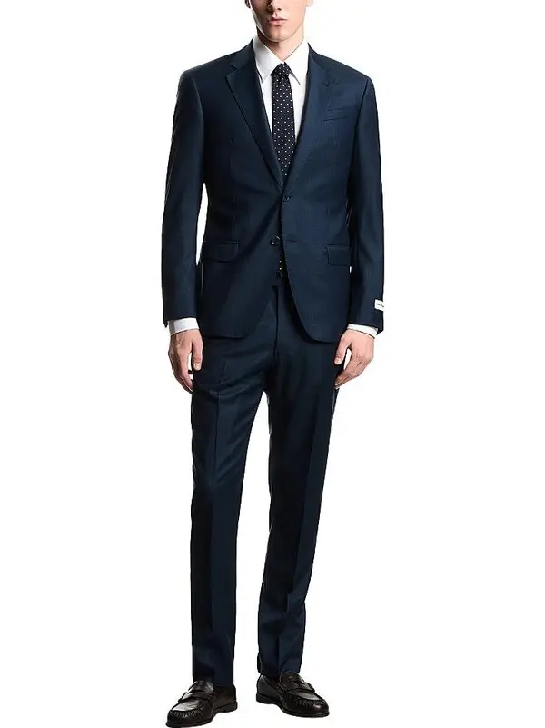Emporio Armani Regular Fit Wool Suit - Medium Blue