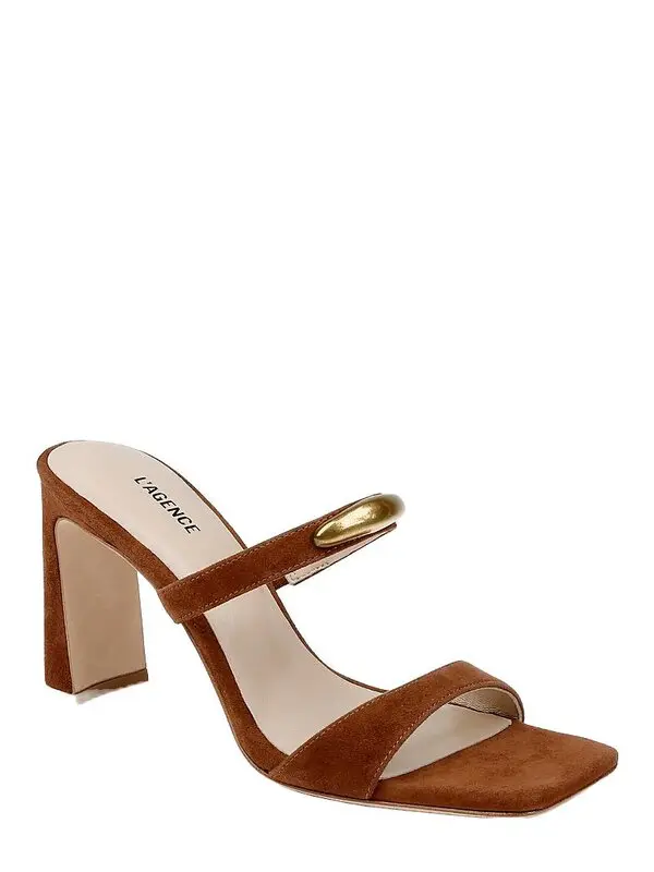 L'Agence Catriona Heeled Sandals - Buck Suede