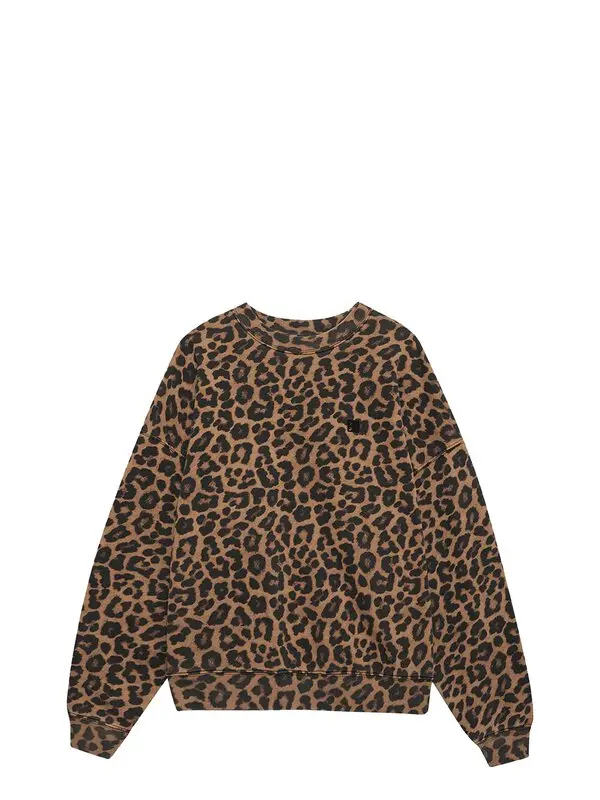 ANINE BING Miles Sweatshirt - Leopard