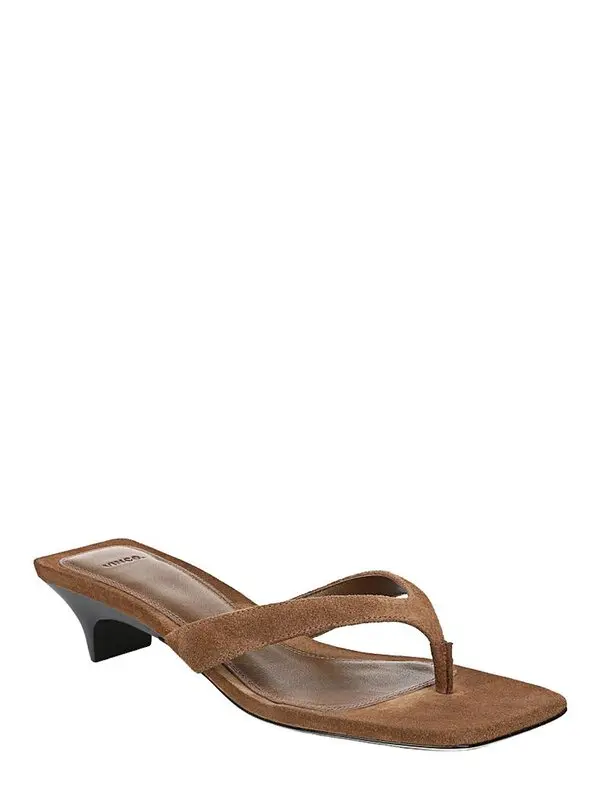 Vince San Juan Leather Thong Sandals - Elmwood
