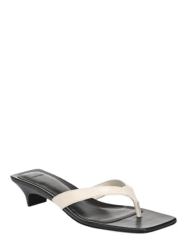 Vince San Juan Leather Thong Sandals - Moonlight