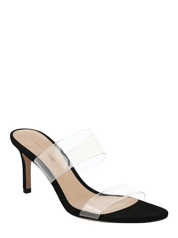 Veronica Beard Asha 75 Sandals - Clear/black