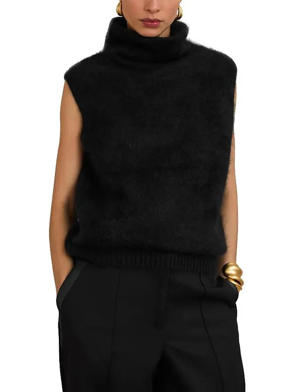 REISS Cashmere Sweater Tank - Black