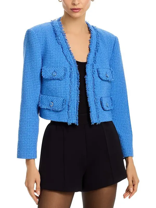 MILLY Serena Boucle Jacket - Blue