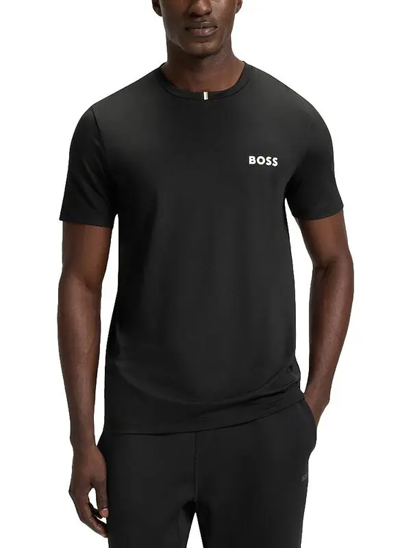 BOSS Tee Toc Slim Fit Logo Tee - Black