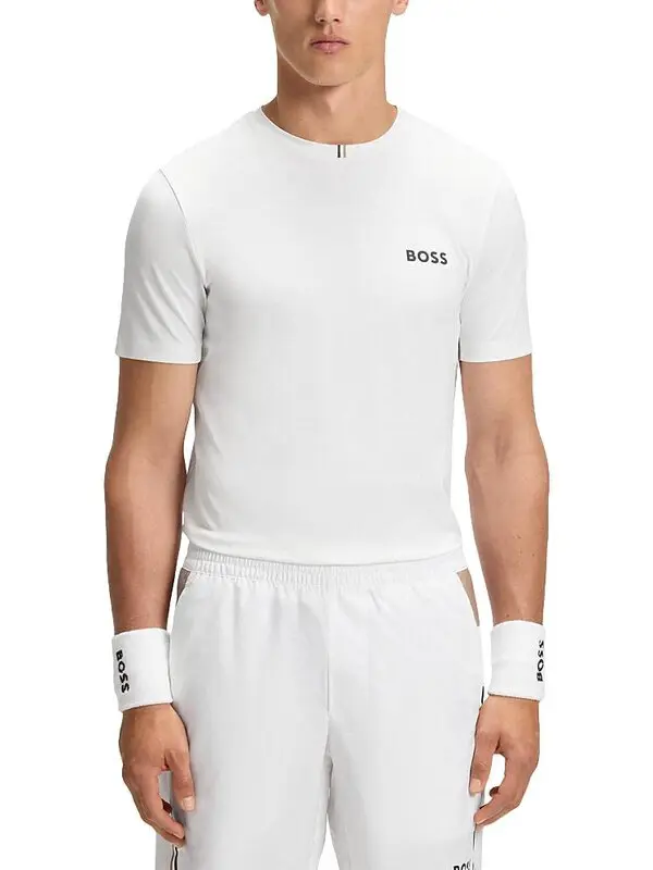 BOSS Tee Toc Slim Fit Logo Tee - White