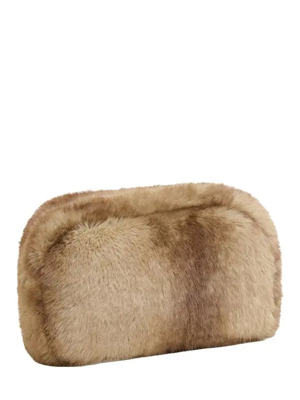 Apparis Jumbo Noor Faux Mink Pochette - Blonde Mink