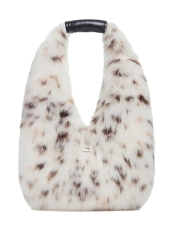 Apparis Colette Snow Leopard Bag - Blanc