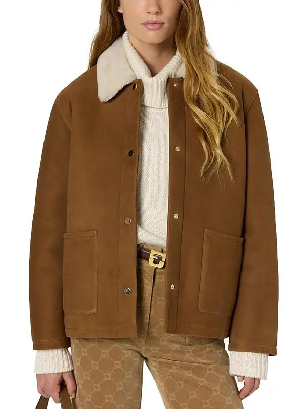 Gerard Darel Noemie Suede Jacket - Camel