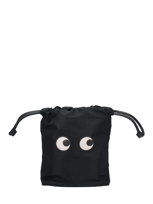 ANYA HINDMARCH Eyes Bucket Pouch - Black