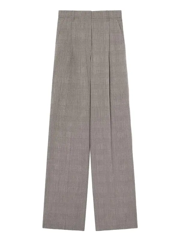 GOLDEN GOOSE Naomi Virgin Wool Trousers - Grey