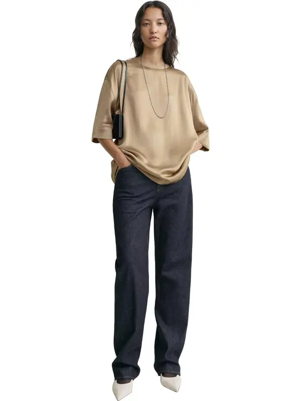 TOTEME Satin Tee - Beige