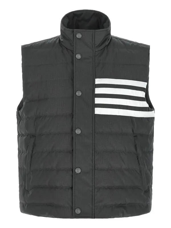 Thom Browne Bar Vest - Gray