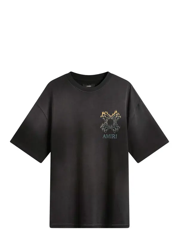 Amiri Ma Quad Flames T-shirt - Black