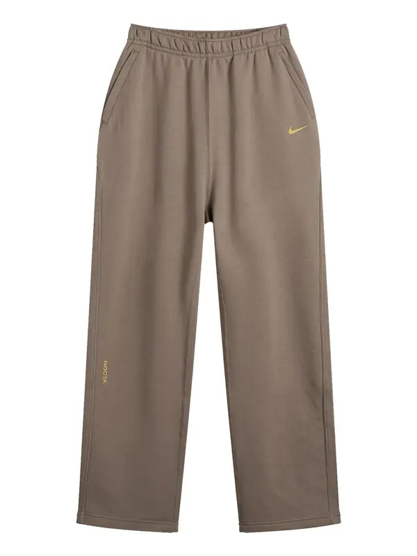 Nike X Nocta Cardinal Stock Open Hem Fleece Pant - Olive Grey/yellow Ochre