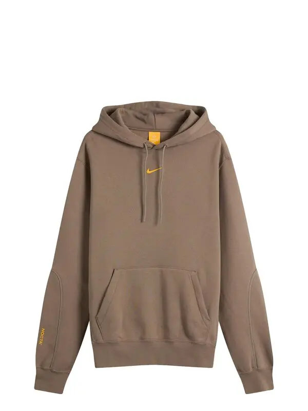 Nike X Nocta Cardinal Stock Fleece Hoodie - Olive Grey/yellow Ochre