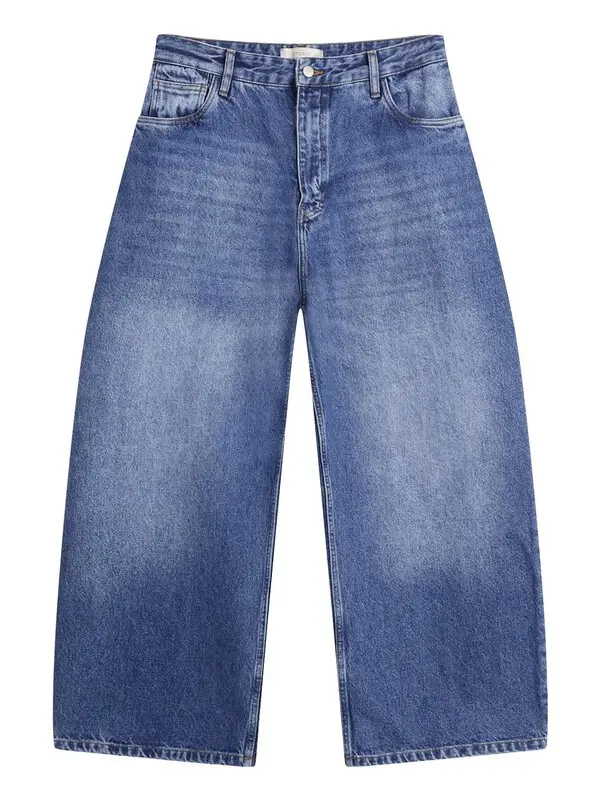 Studio Nicholson Paolo 14oz Denim Volume Jean - Worn Wash Indigo