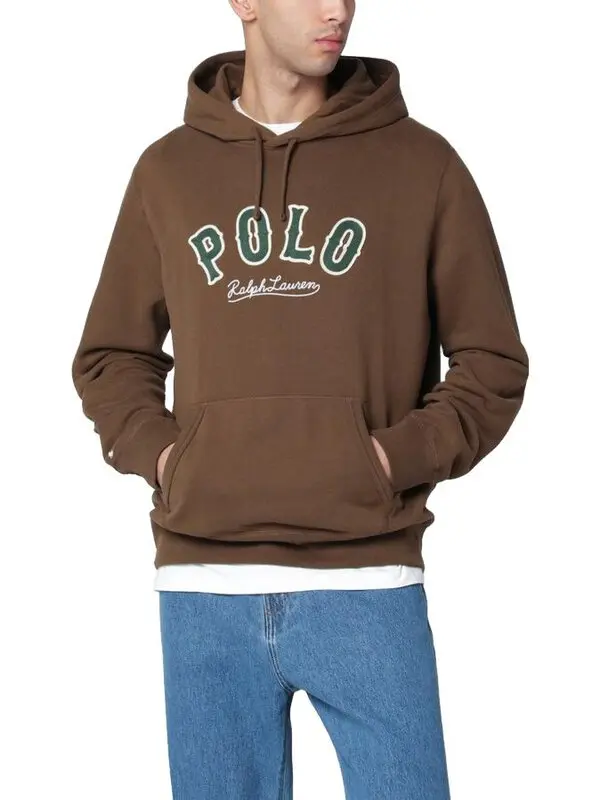 Polo Ralph Lauren Logo Hoodie - Brown