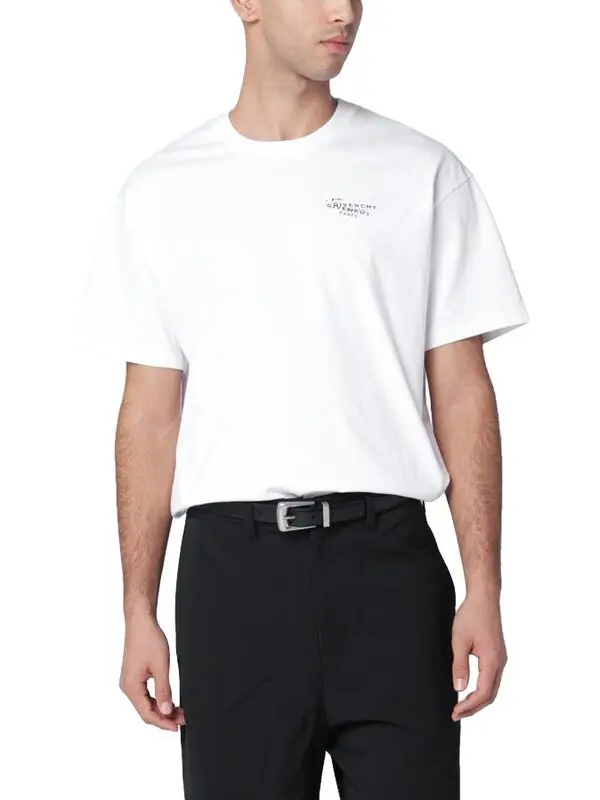 Givenchy Cotton T-shirt With Logo Print - White