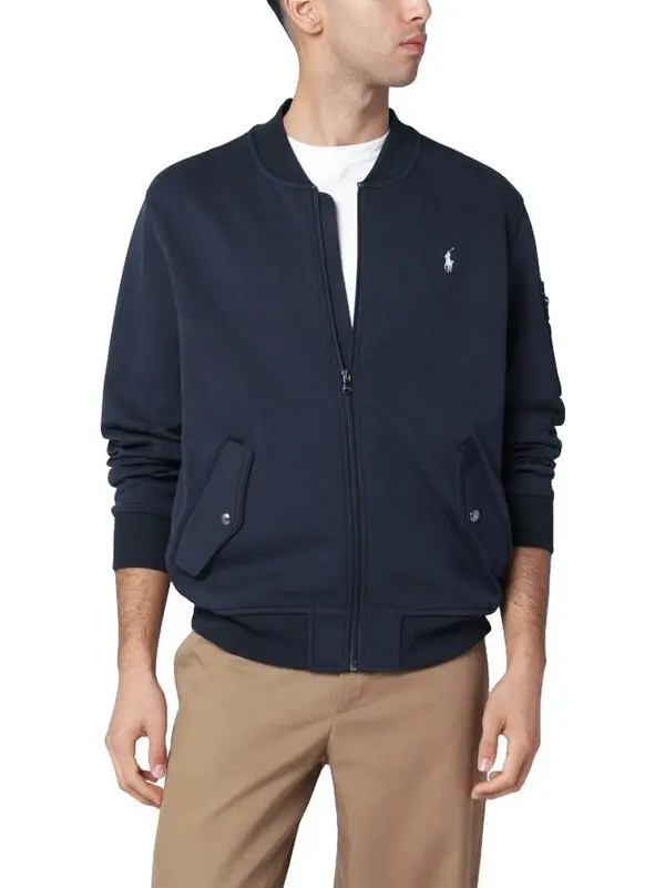 Ralph Lauren Cotton-blend Zip-up Sweatshirt - Blue