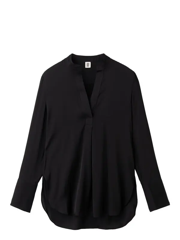 BY MALENE BIRGER Mabillon Silk Shirt - Black