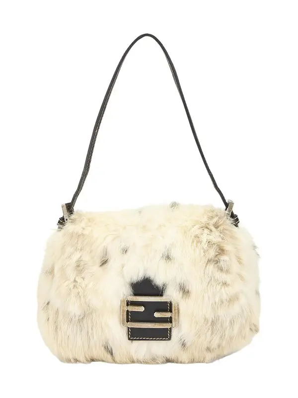 Fendi Fur Mama Bag - White