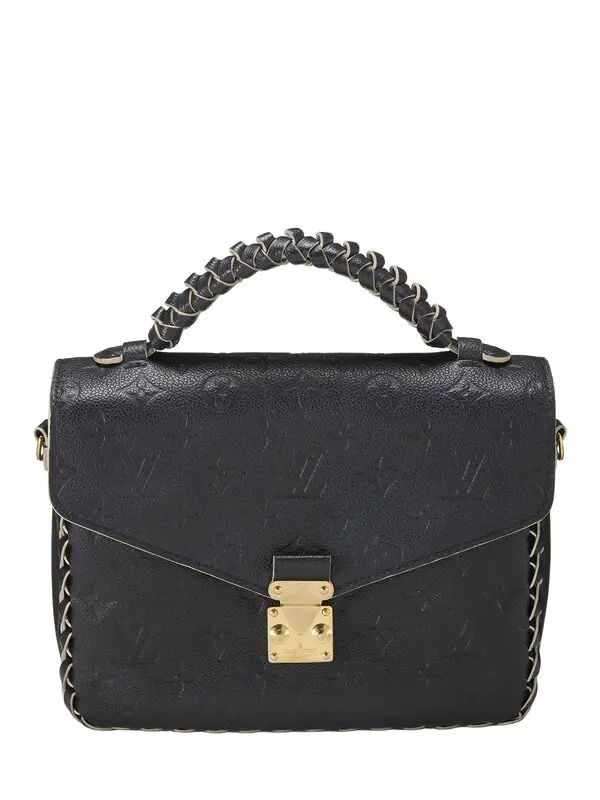 LOUIS VUITTON Empreinte Braided Pochette Metis - Black