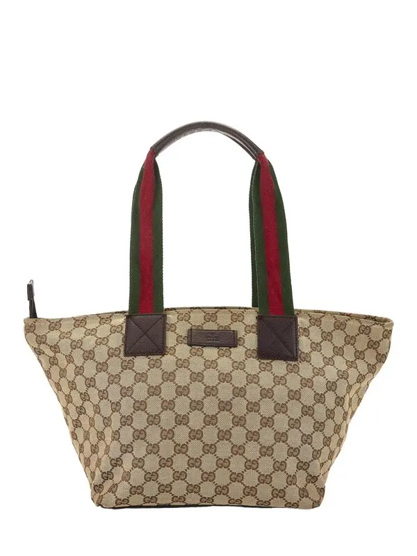 Gucci Original Gg Soft Zip Tote - Brown