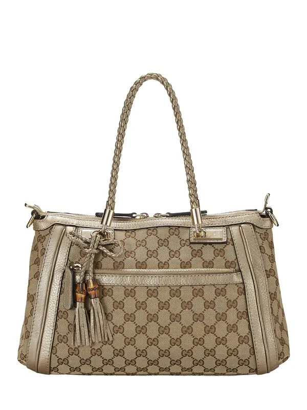 Gucci Original Gg Bella Zip Tote - Gold