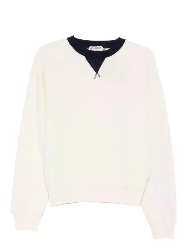 JW Anderson Contrast Crew Neck Knitwear - Neutrals