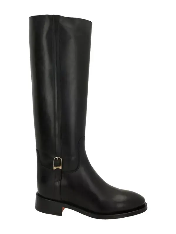 Santoni Mandy Buckle-detail Boots - Black